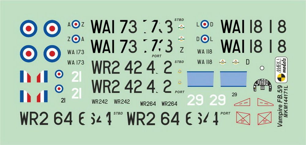 eshop - Mark I Models - Mark I Models 1:144 - Vampire FB.5/9 'Special ...